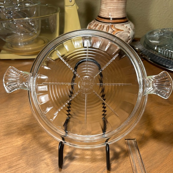 Fire King | Kitchen | Vintage Fire King Round Clear Glass Trivet Hot ...